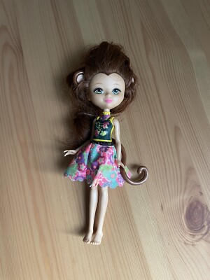 Enchantimals Girl Doll Merit Monkey - Mattel Wearing Floral Dress Brown ...