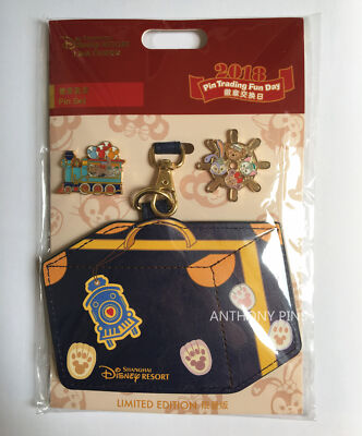 Shanghai Disney Pin SHDL 2018 Pin Trading Fun Day LE 1000 Pins Box Set ...