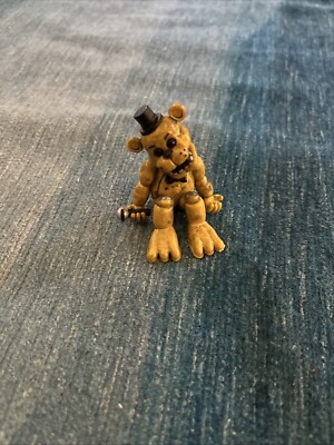RARE Sitting Golden Freddy Fazbear With Microphone In Hand, Great For A ...