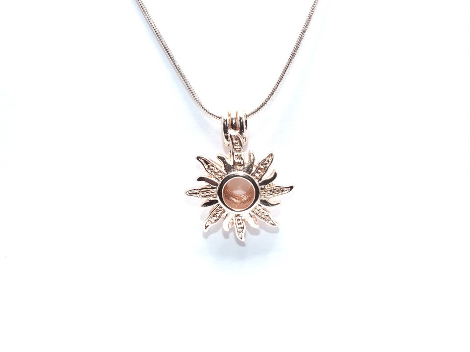 Tangled Lantern Sun Necklace Pearl Cage - Rose Gold Tangled Rapunzel ...