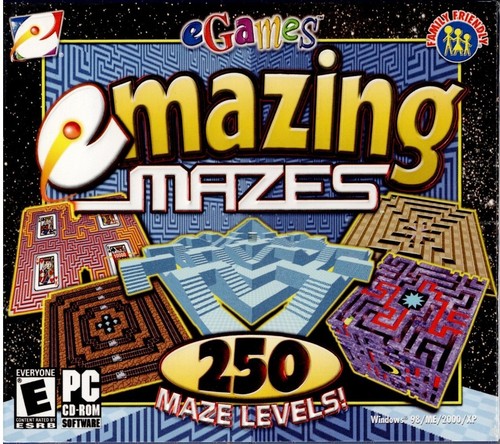 eMazing Mazes Pc New Sealed XP 250 Maze Levels 2D and 3D Cubes Marble ...