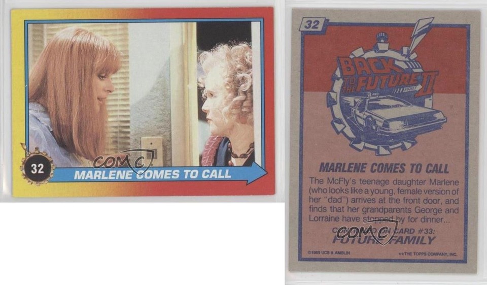 1989 Topps Back to the Future Part II Marlene Comes to Call #32 oi7 | eBay