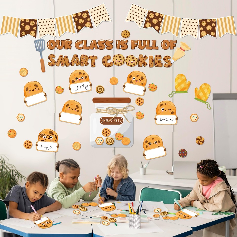 Cookies Bulletin Board Decorations - 109pcs Back to School Bulletin ...