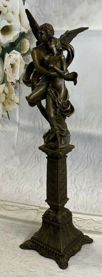 Cupid Psyche God Eros Amor Statue Sculpture Moreau Bronze Antique ...