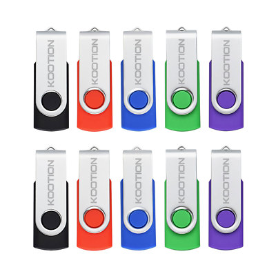 10 Pack 8GB Swivel Flash Drive Folding Memory Stick Pen Drive U Disk ...