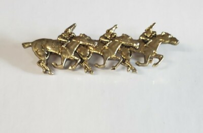 Vintage Racing Horses Pin | eBay