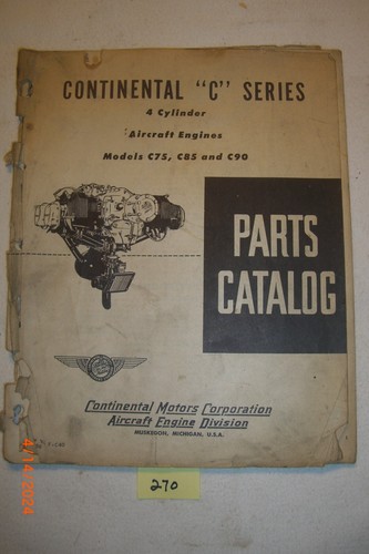 Continental "C" Series Models C75, C85 and C90 1956 | eBay