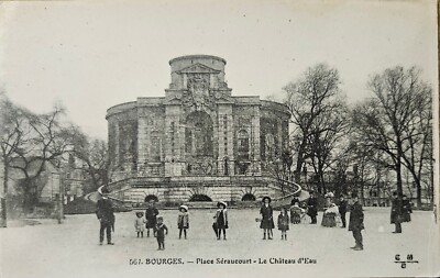 Bourges France, Place Seraucourt, Le Chateau d'Eau, Vintage Post Card | eBay