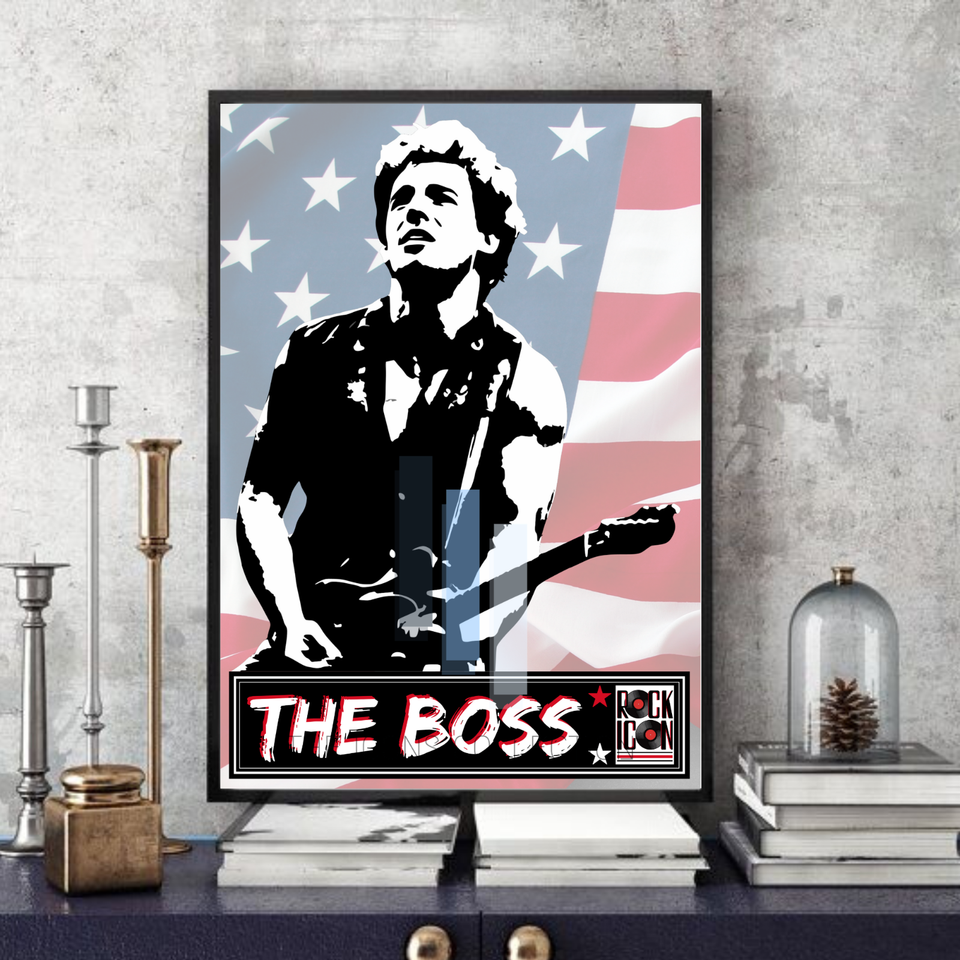 Bruce Springsteen The Boss Songs Portrait Tribute Memorabilia ...