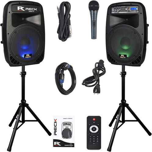 RECK DC 12 Portable 12-Inch 1000 Watts 2-Way Powered Dj/Pa Speaker ...