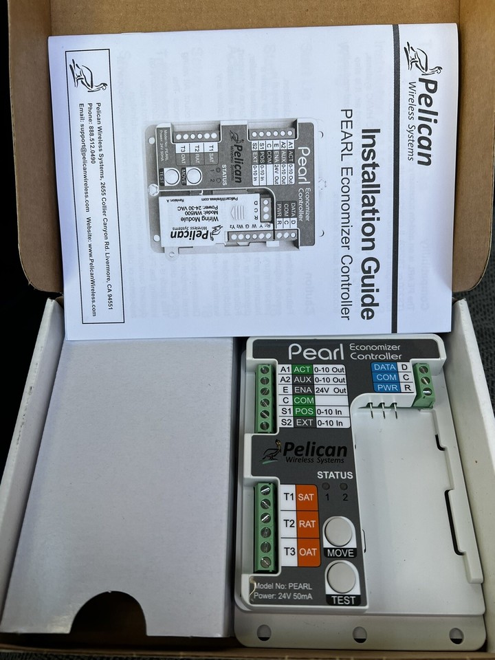 NEW PELICAN WIRELESS PEARL ECONOMIZER CONTROLLER /DEMAND VENTILATION | eBay