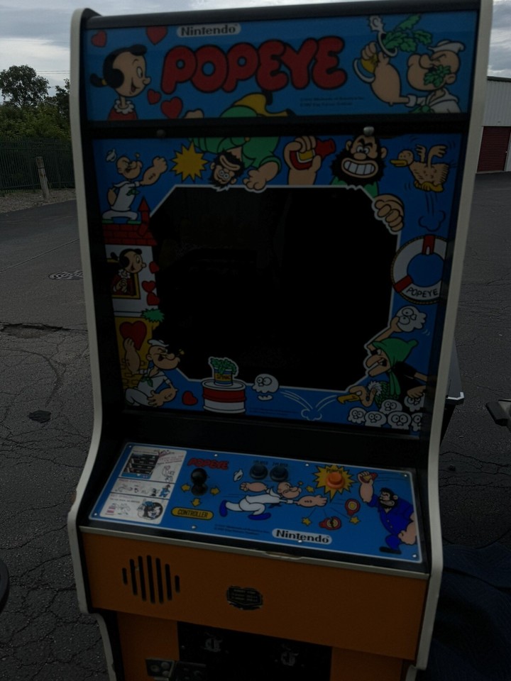 Vintage 1982 Nintendo Popeye Arcade Cabinet READ AS IS | eBay