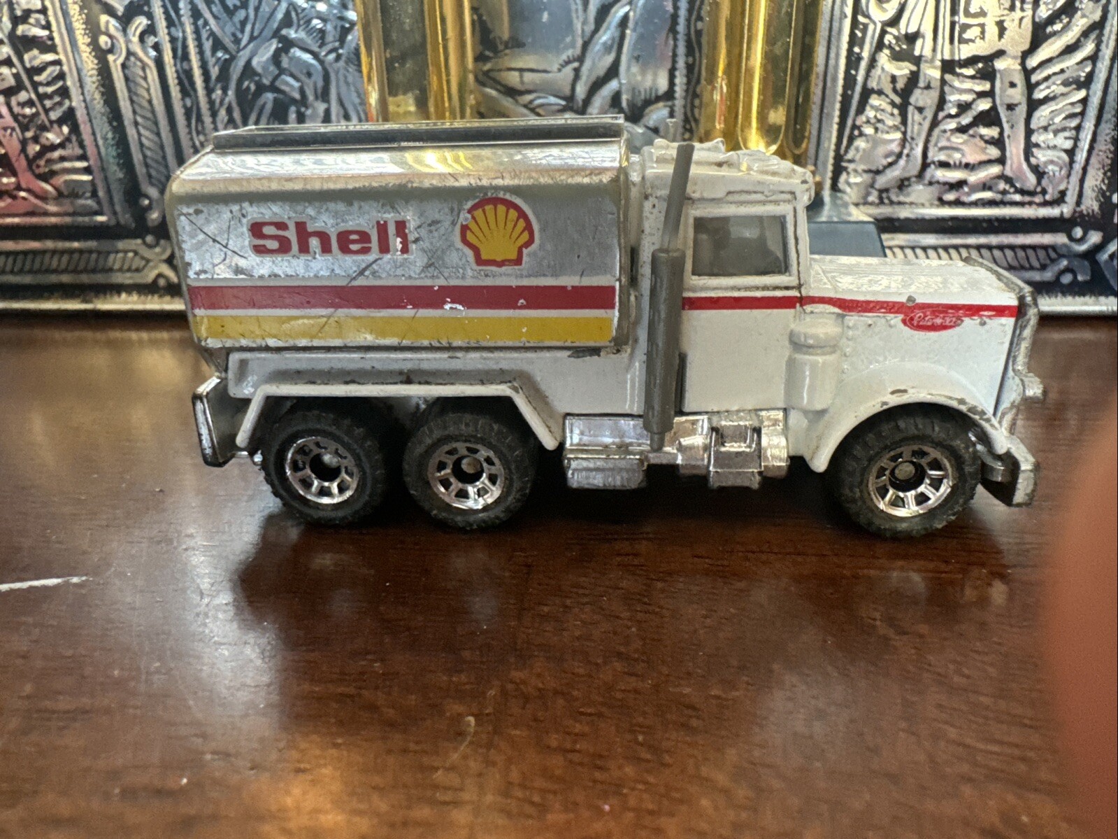 MATCHBOX PETERBILT SHELL PETROL TANKER CONVOY 1:80 WHITE CHROME 73 | eBay