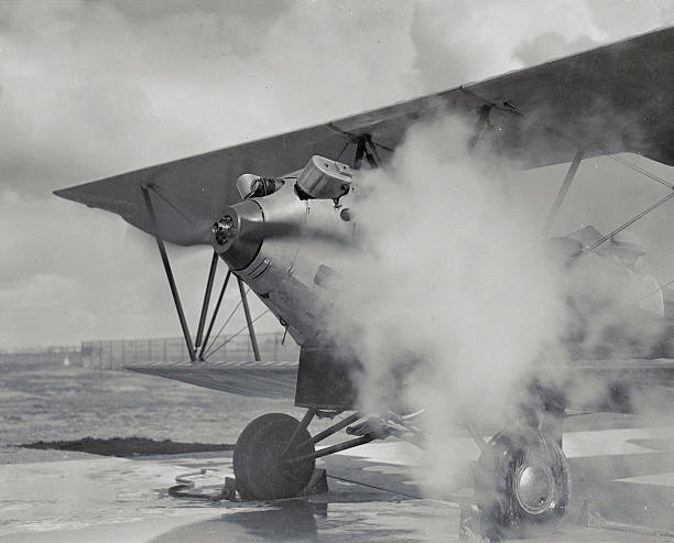 Steam Being Exhausted from Airplane 1933 Photo Oakland, California ...