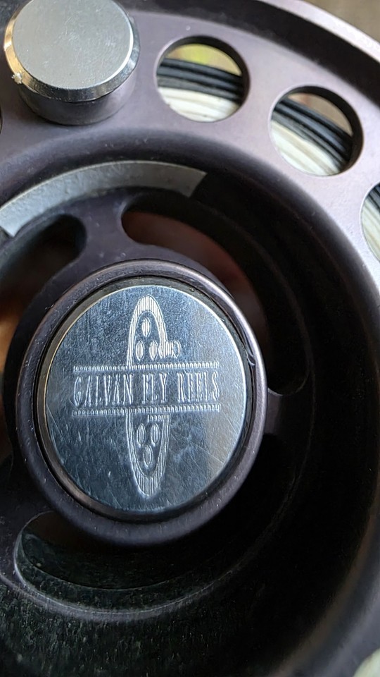 GALVAN OB-3 Fly Fishing Reel W/ Brass HW Accents, Leather Pouch ...