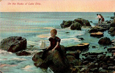 POSTCARD - ON THE ROCKS OF LAKE ERIE - PUB ALEXANDER MFG, SANDUSKY OH ...
