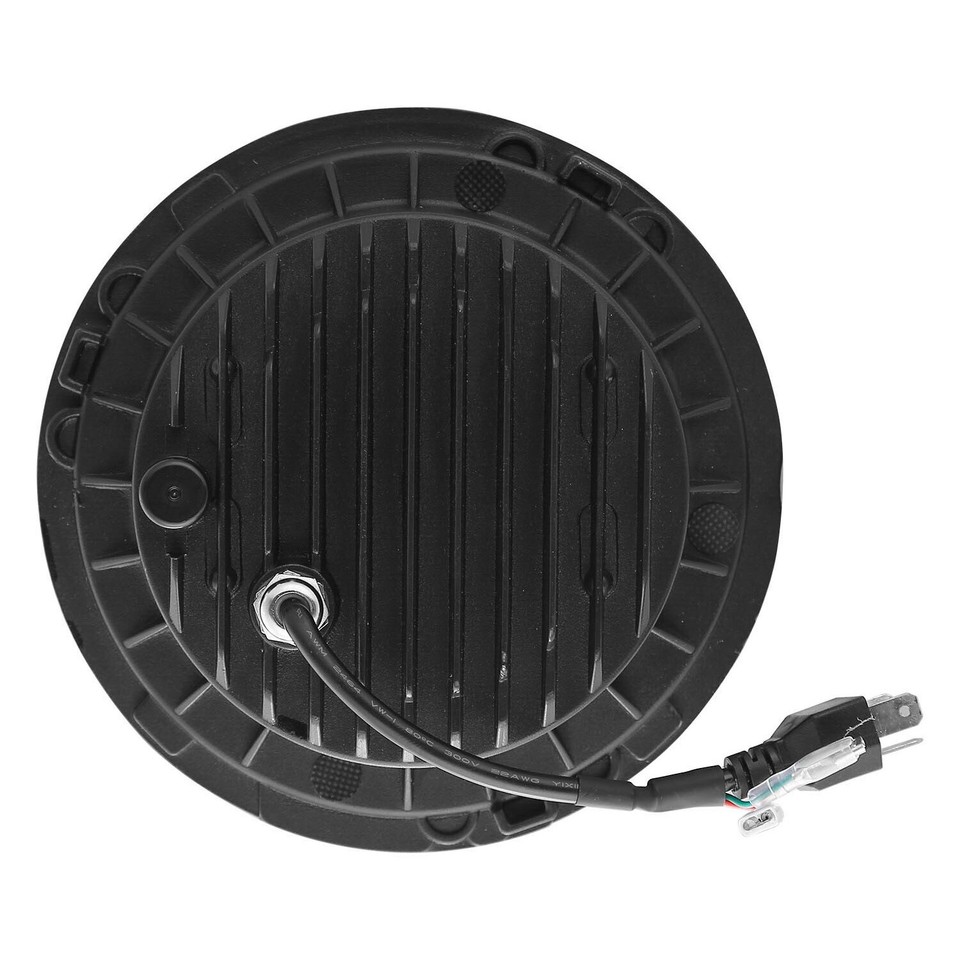 2x 7" Car Round LED Headlights Halo Angel Eyes Amber DRL For Kenworth ...