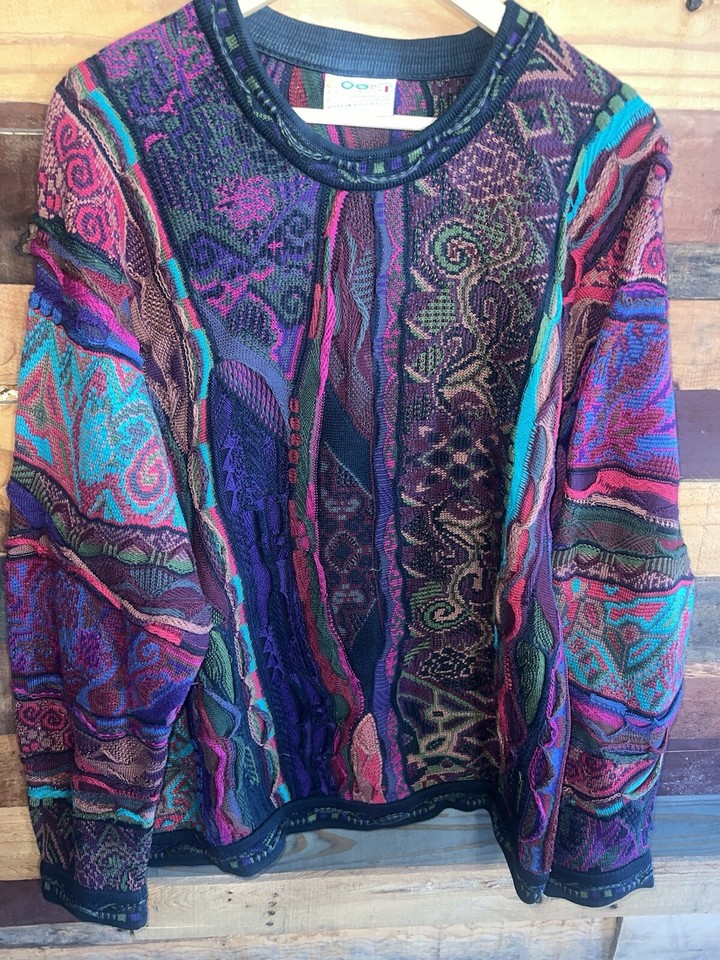 Vintage RARE COOGI Multicolored Crewneck Sweater Size XL COOGI Tags ...