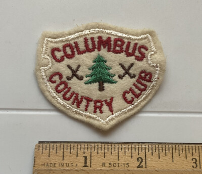 Columbus Country Club Golf Course Souvenir Embroidered Felt Patch Badge ...