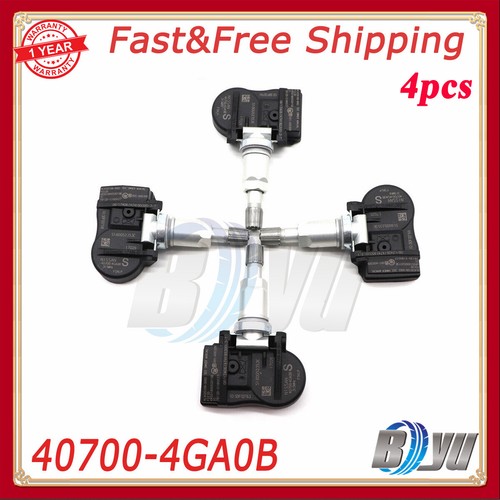 4PCS 40700-4GA0B TPMS Tire Pressure Monitoting Sensor For Nissan ...