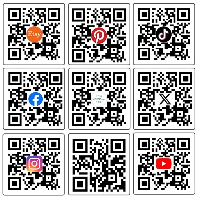 QR Code Printed Stickers - 1000 x 37mm Sticky Labels with optional logo ...
