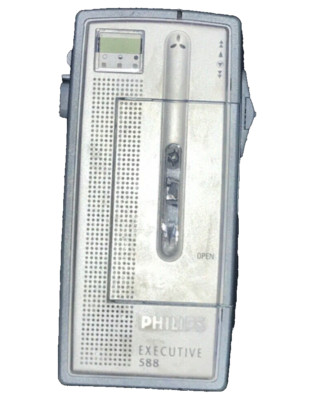 Philips Pocket Memo Executive 588 Mini Cassette Tape Recorder Turns On ...