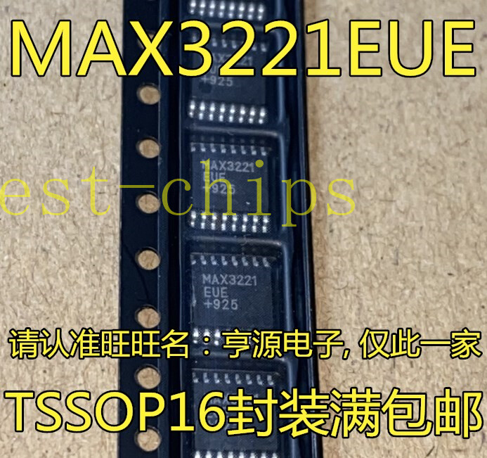 5PCS MAX3221EUE MAX3221 MAX3221-EUE TSSOP16 RS-232 Transceiver #K1995 ...