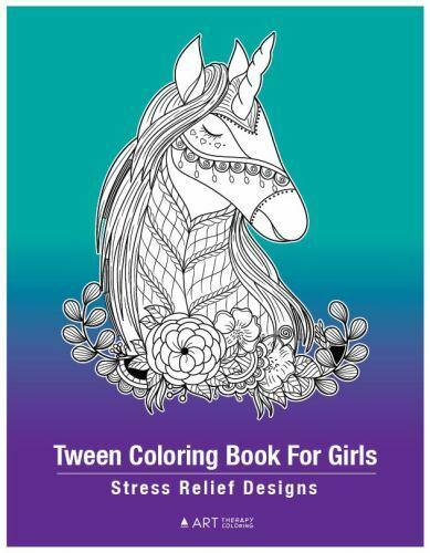 Tween Coloring Book For Girls: Stress Relief Designs : Detailed ...