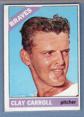 1966 Topps #307 Clay Carroll VG-EX GO300 | eBay