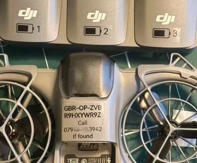 UK OPERATOR ID and Battery Labels for DJI Neo and Neo 2 among others ...