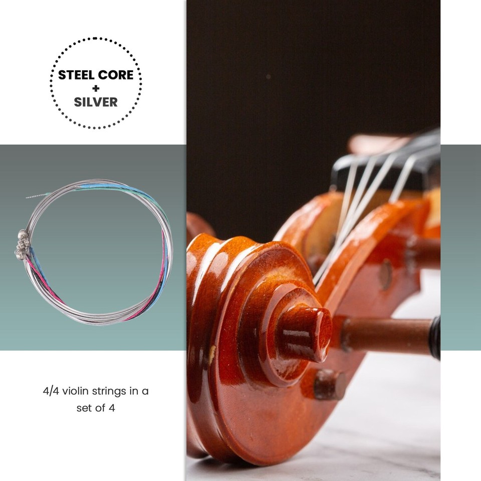 Set Steel Core E A D G Strings for Full Size 4/4 C7E39091 | eBay UK