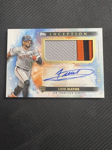 2024 Topps Inception Patch Auto APC-LM Luis Matos (RC) /200 | eBay