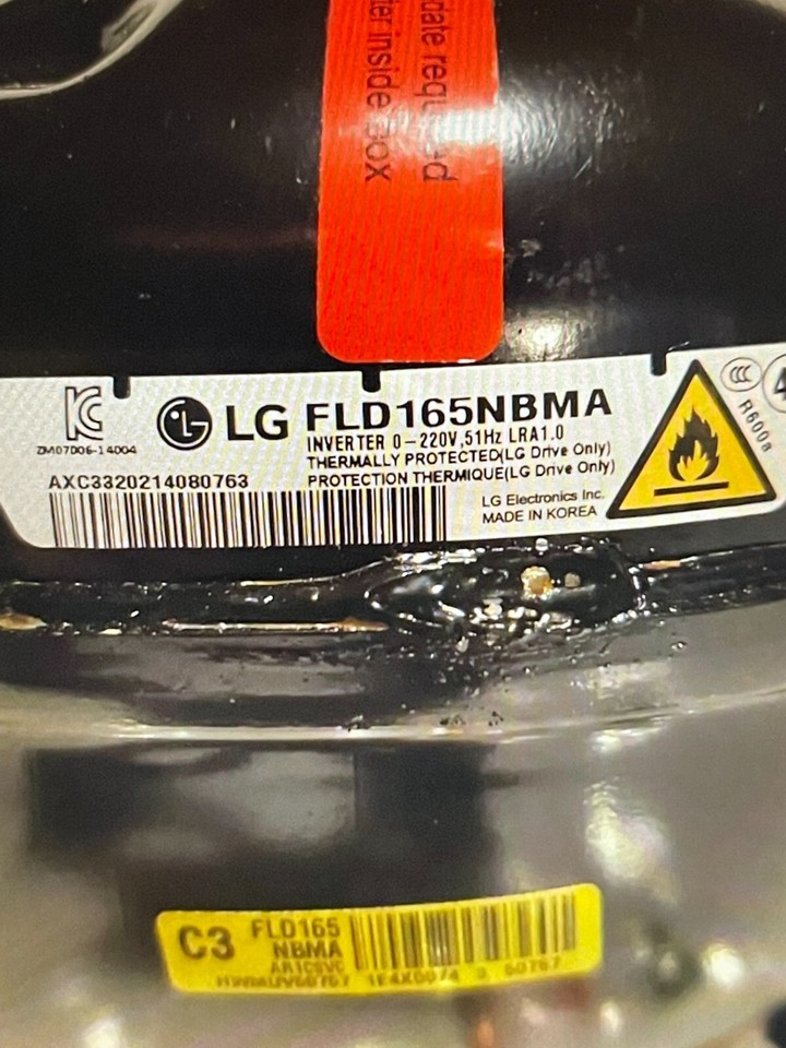 TCA36811409 LG Kenmore Refrigerator Compressor Genuine Part R600A | eBay