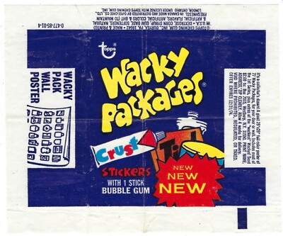 1974 Wacky Packages 10th Series WAX PACK WRAPPER w/Wall Poster ad 0-477 ...