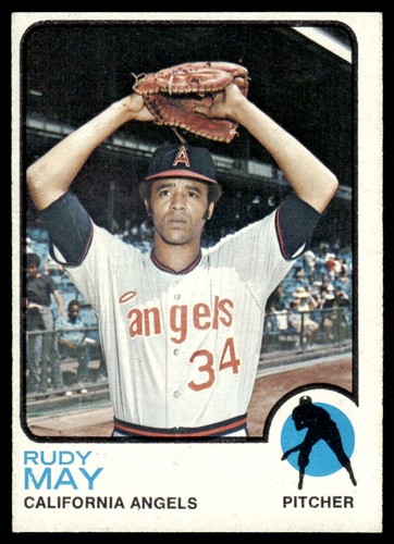 1973 Topps Baseball Card Rudy May California Angels #102 EX-MT | eBay