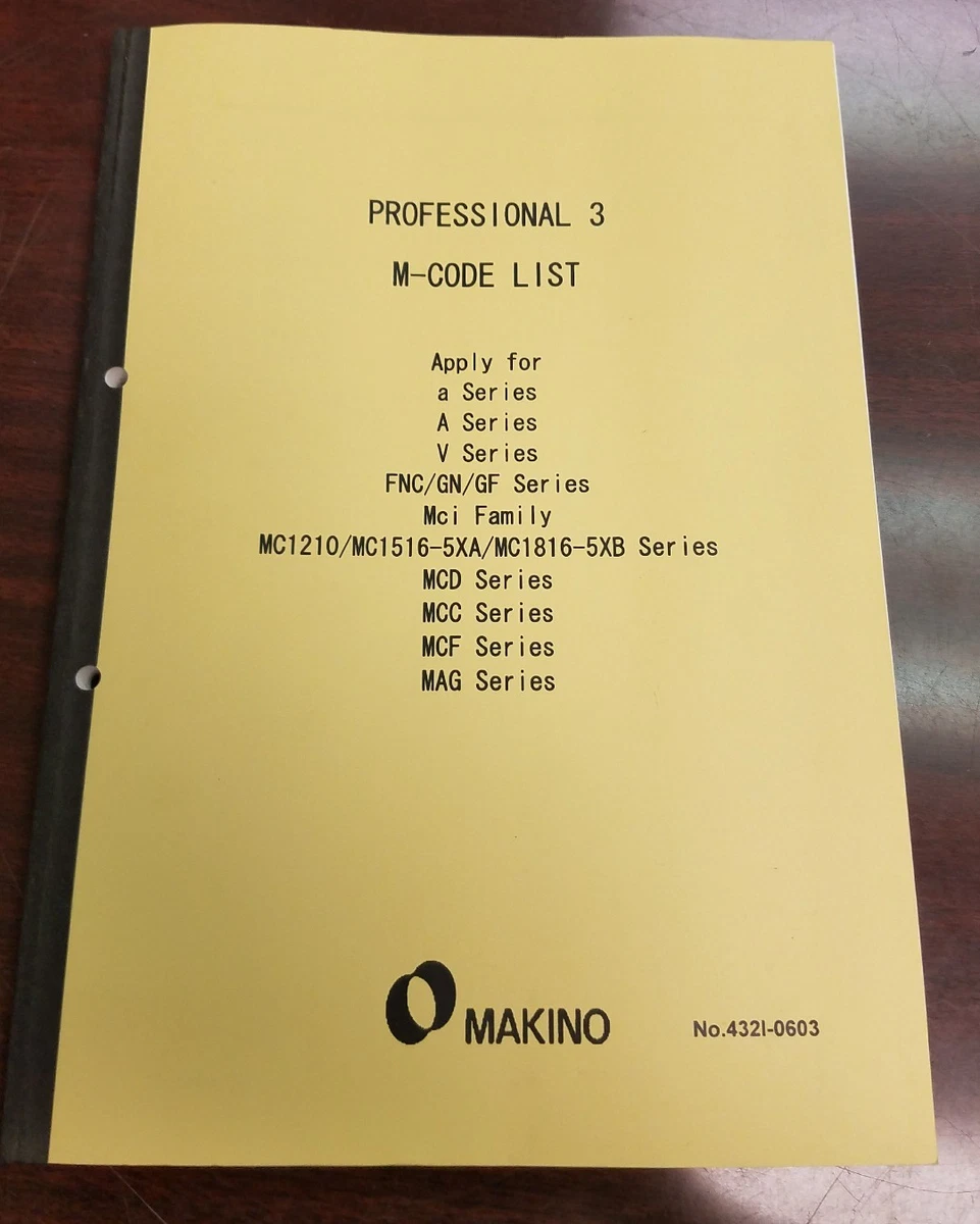 Mcc Codes Manual