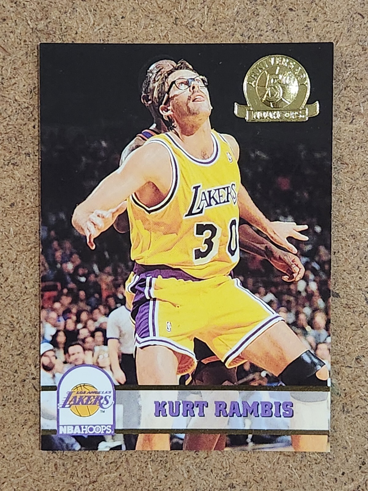 1993-94 NBA Hoops Basketball 5th Anniversary Parallel #355 Kurt Rambis ...