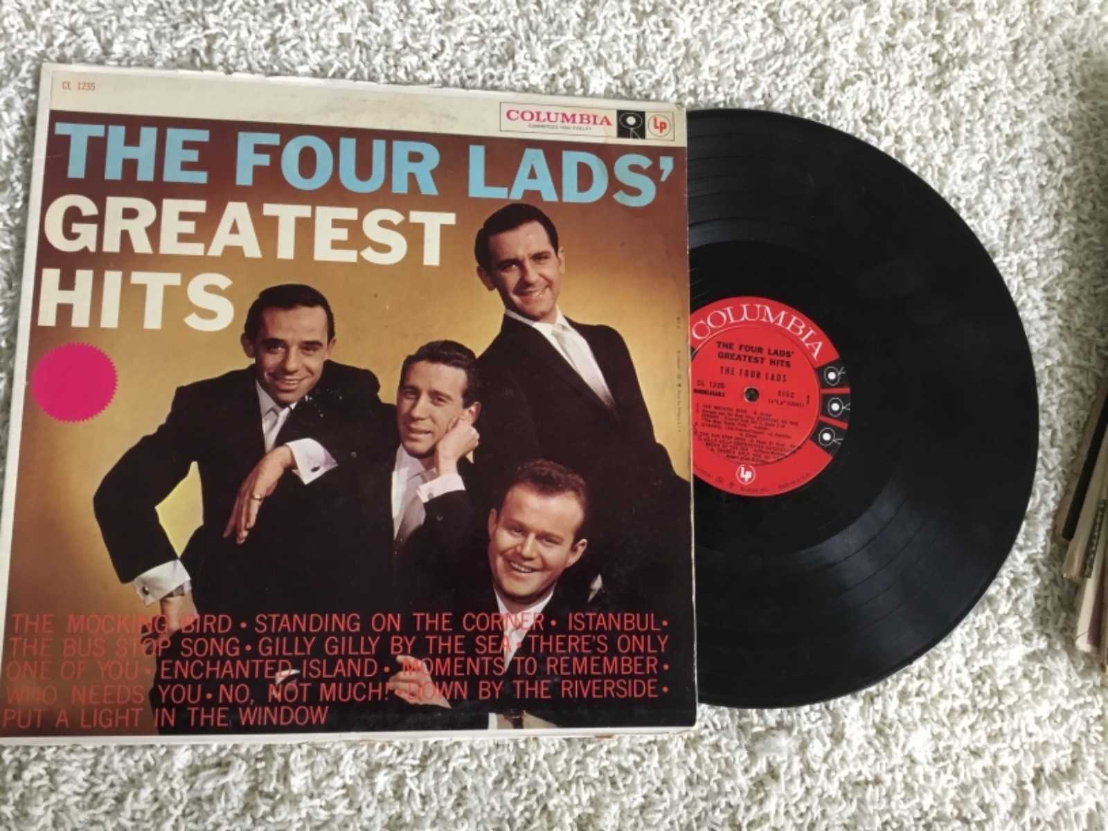 The Four Lads Greatest Hits Columbia Record LP CL 1235 1958 | eBay