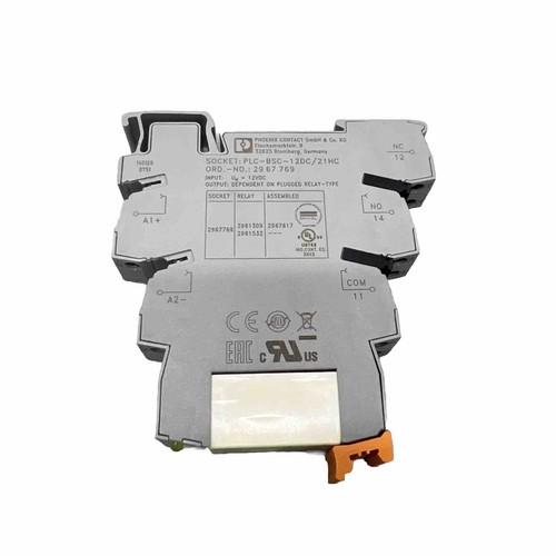 Phoenix Power Relay 2961309 & PLC-BSC-12DC/21HC No.2967769 Socket | eBay