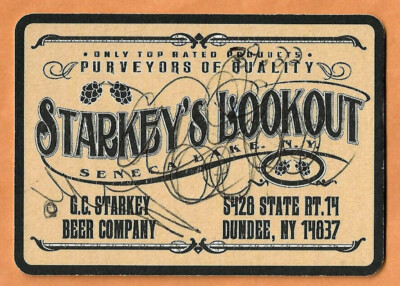 Starkey's Lookout Starkey Beer Co Beer Coaster Dundee NY | eBay