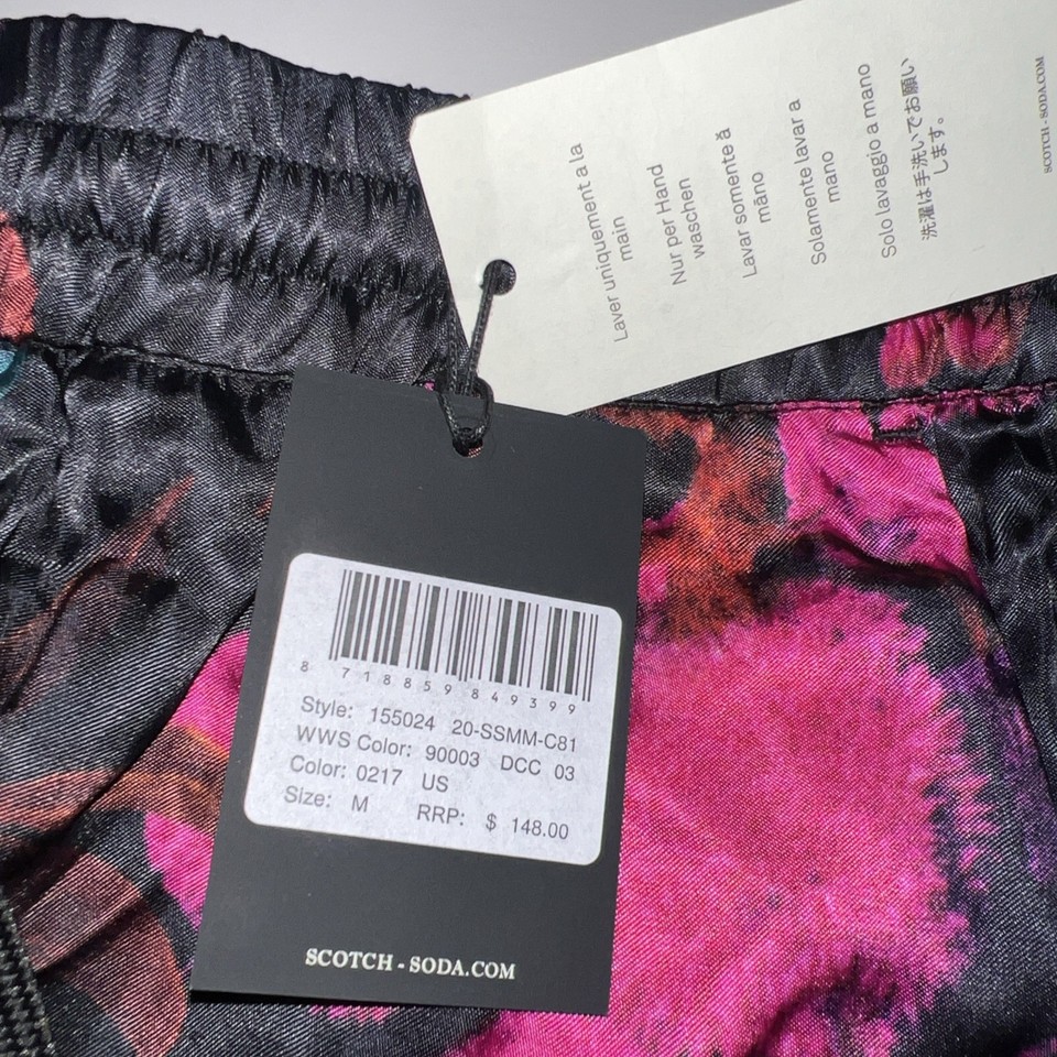 Scotch & Soda Mens Honolulu Social Club Floral Shorts $148 Men’s Size M ...