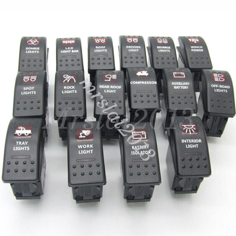 12V/20A 24V/10A Car Bar Carling Rocker Toggle LED Light Boat Sales ON ...