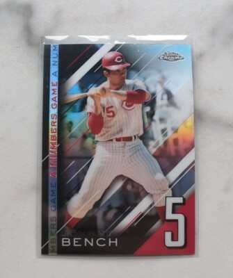 Johnny Bench 2020 Topps Chrome Update A Numbers Game Insert NGC-24 Reds ...