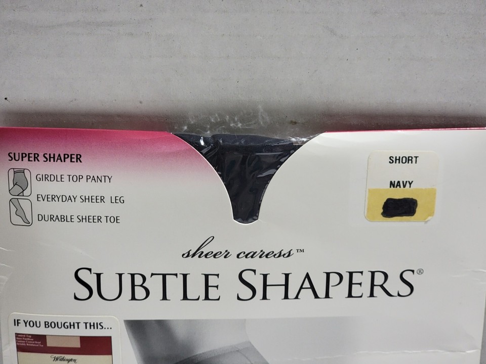 JCPENNEY SUBTLE SHAPER GIRDLE TOP PANTYHOSE SHEER LEG SZ SHORT COLOR ...