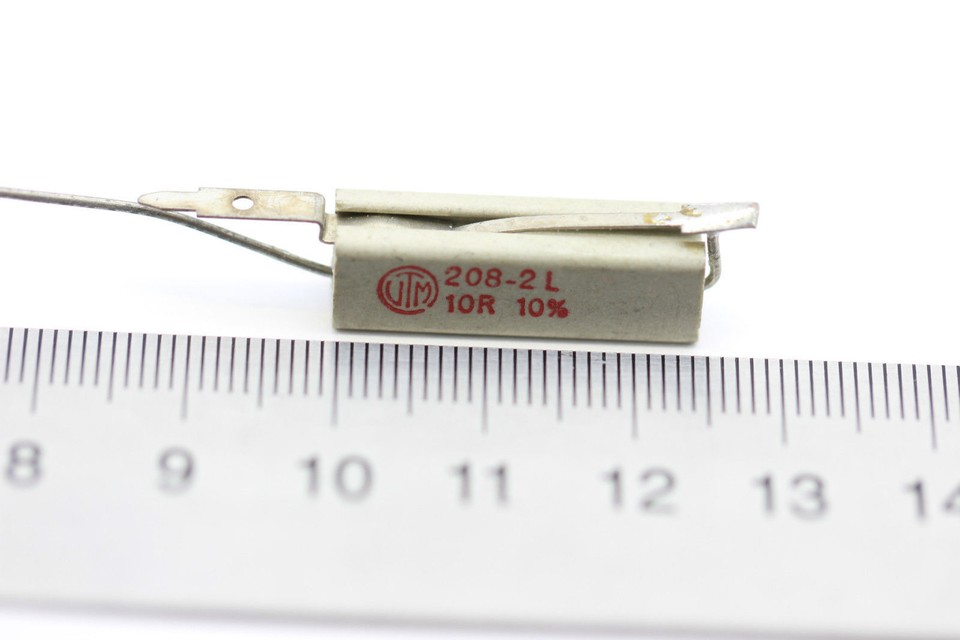 CEMENTED CERAMIC RESISTOR 10 OHM 4W R. FUSE. 10% UTM VERTICAL NOS *1PC ...