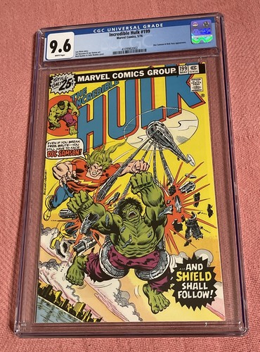 Incredible Hulk #199 CGC 9.6 White Pages, Doc Samson & Nick Fury App ...