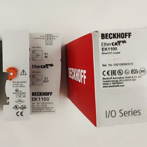 Beckhoff EK1100 NEW Coupler Coupling of EtherCAT Terminals EK 1100 In ...