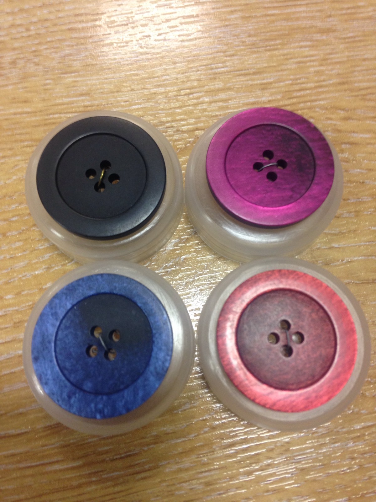 Multi tonal glassy shimmer buttons John Lewis 25mm colour texture ...