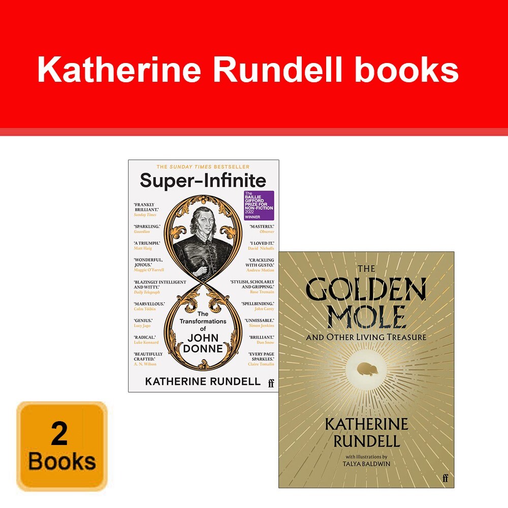 Katherine Rundell Collection 2 Books Set Super-Infinite, Golden Mole ...