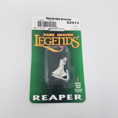 Blue Orchid Assassin Half-Elf Rogue Reaper Miniature Dark Heaven ...